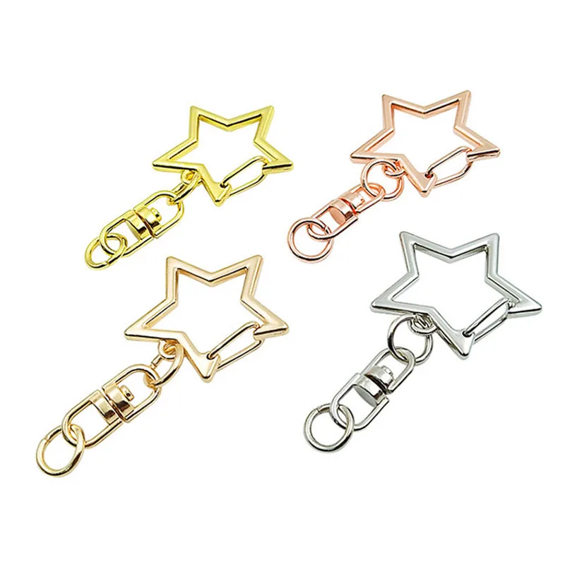 Wholesale Star Shaped Lobster Clasp Keychain for DIY