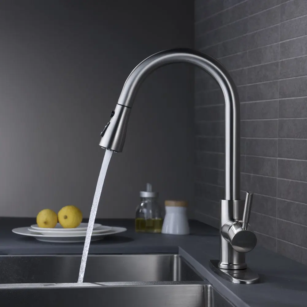Stainless Steel Kitchen Faucets - Modern & Durable