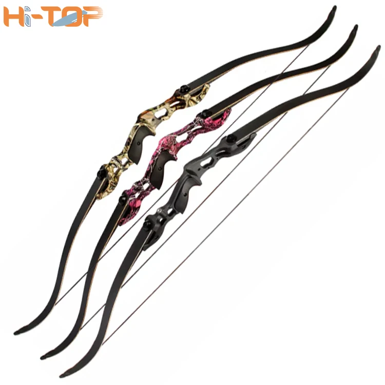 Hi Top Black Archery Recurve Bow Hunting Left Handed Hunter Recurved ...
