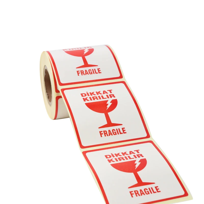 Custom Printing Fragile Warning Label Sticker Shipping Label Security ...