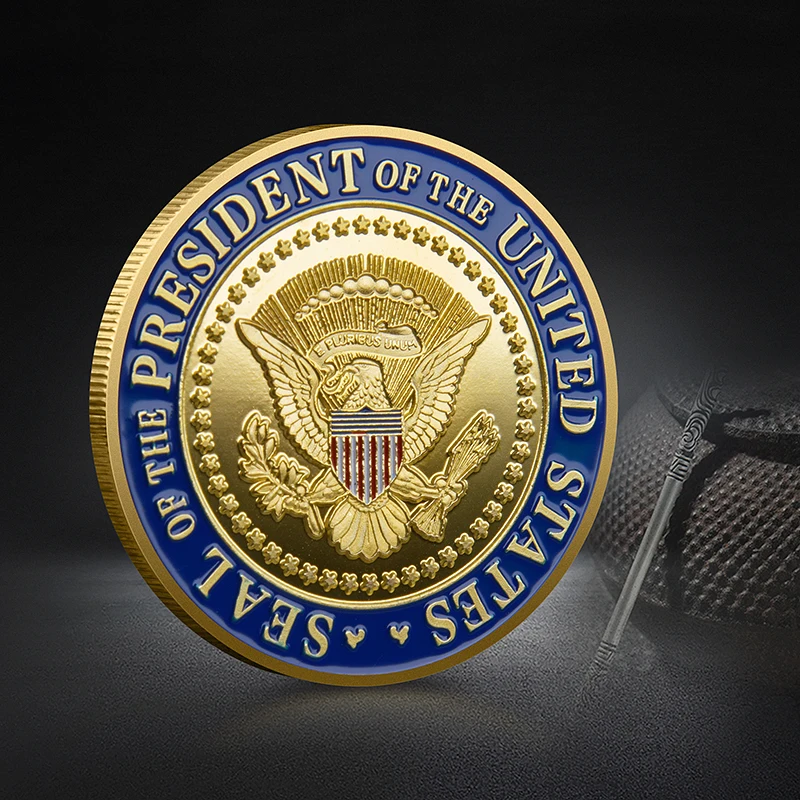 High Quality Custom Gold Challenge Coin - Seal of the President