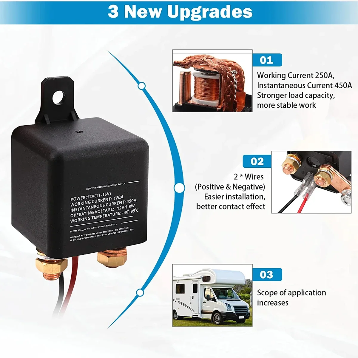 12 Volts Kill Switch Remote Control - Secure Your Vehicle