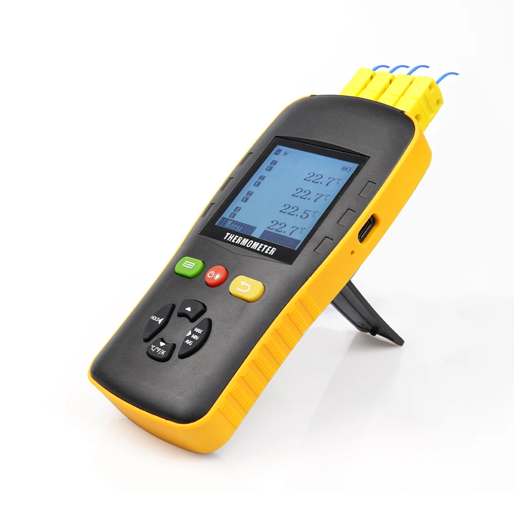 4 Channel K Type Digital Temperature Sensor Probe Thermocouple