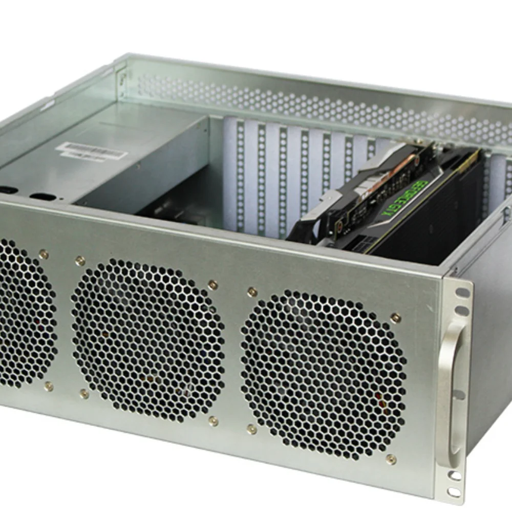 8 Gpu Case Atx Mid Tower 8* Pciex16,Support To 8 Gpu Card Cpu Fan*6,Sys ...