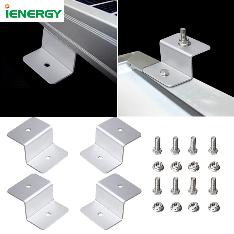 Aluminum Z Brackets Set Of 4 Solar Panel Mounting Z Brackets For Rv ...