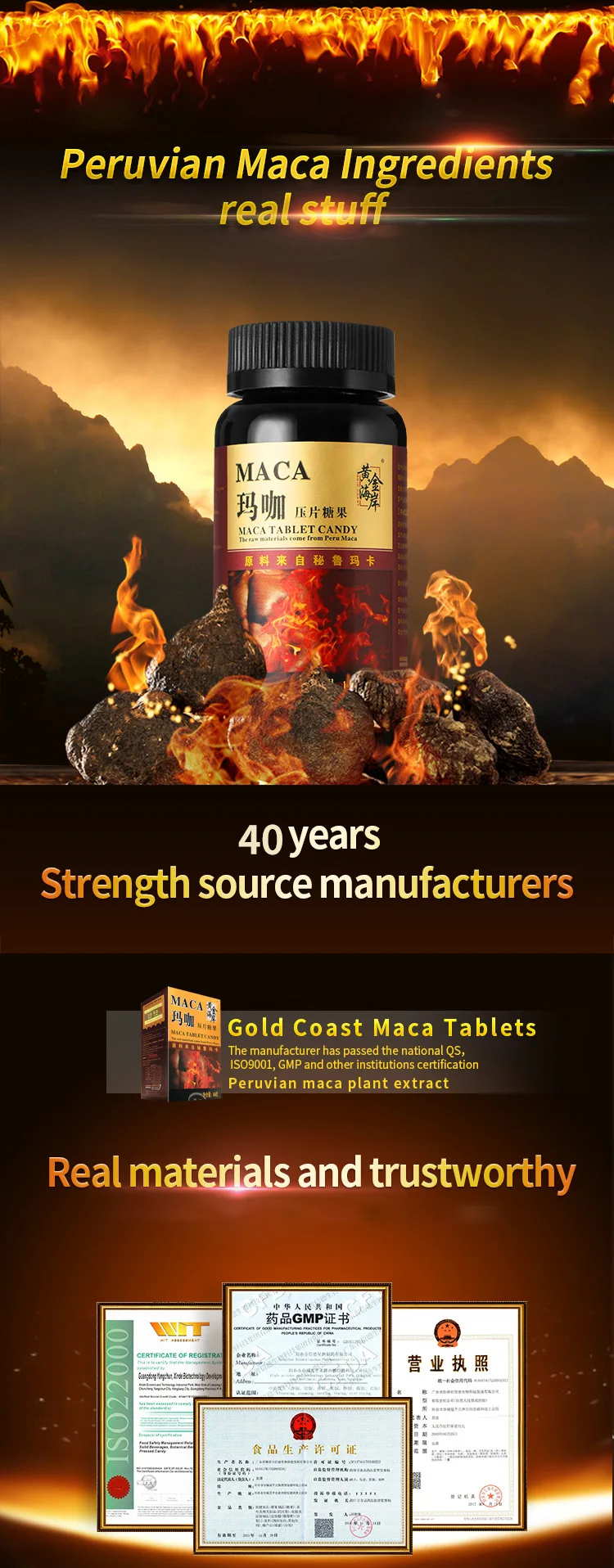 Gold Coast OEM Men's Maka Capsule Energy Enhancing Herbal Supplement ...