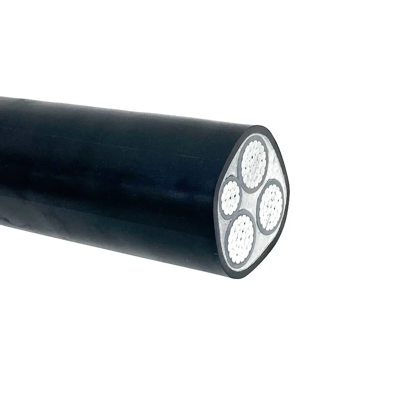 Low Voltage 50mm 70mm 120mm 4 Core Pvc Insulated Unarmoured Aluminium ...