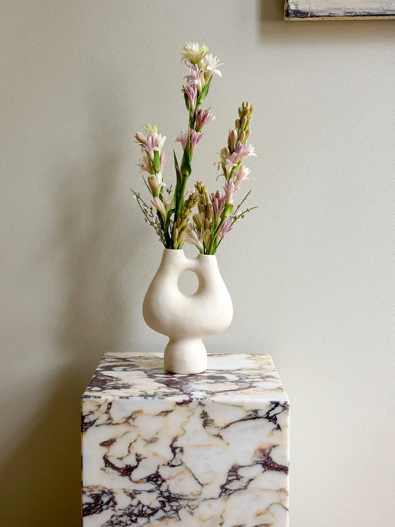 Customized Size Viola White Calacatta Modern Marble Home Decor Cube ...