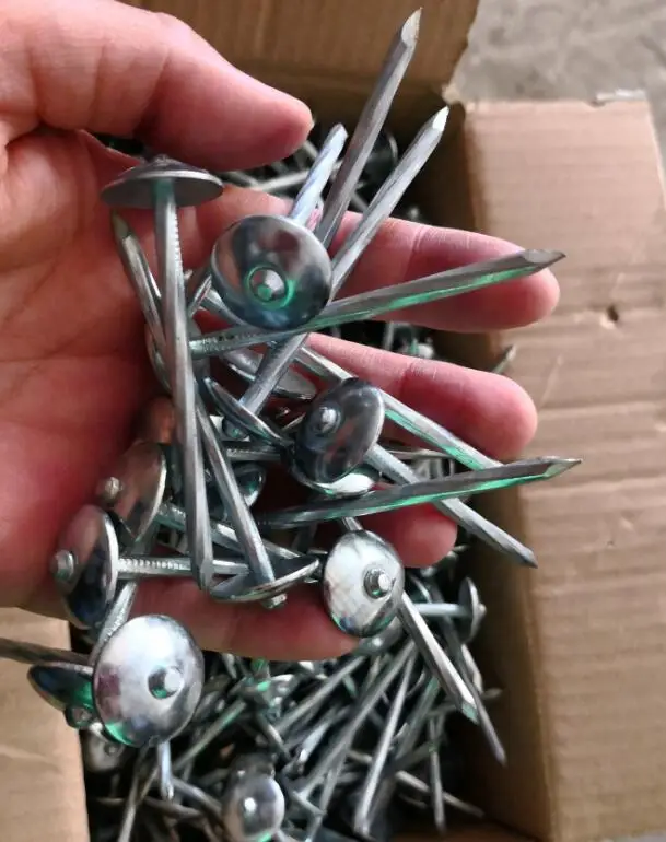 75mm 90mm 120mm Galvanized Ibr Roofing Nail / Combined Roofing Screw ...