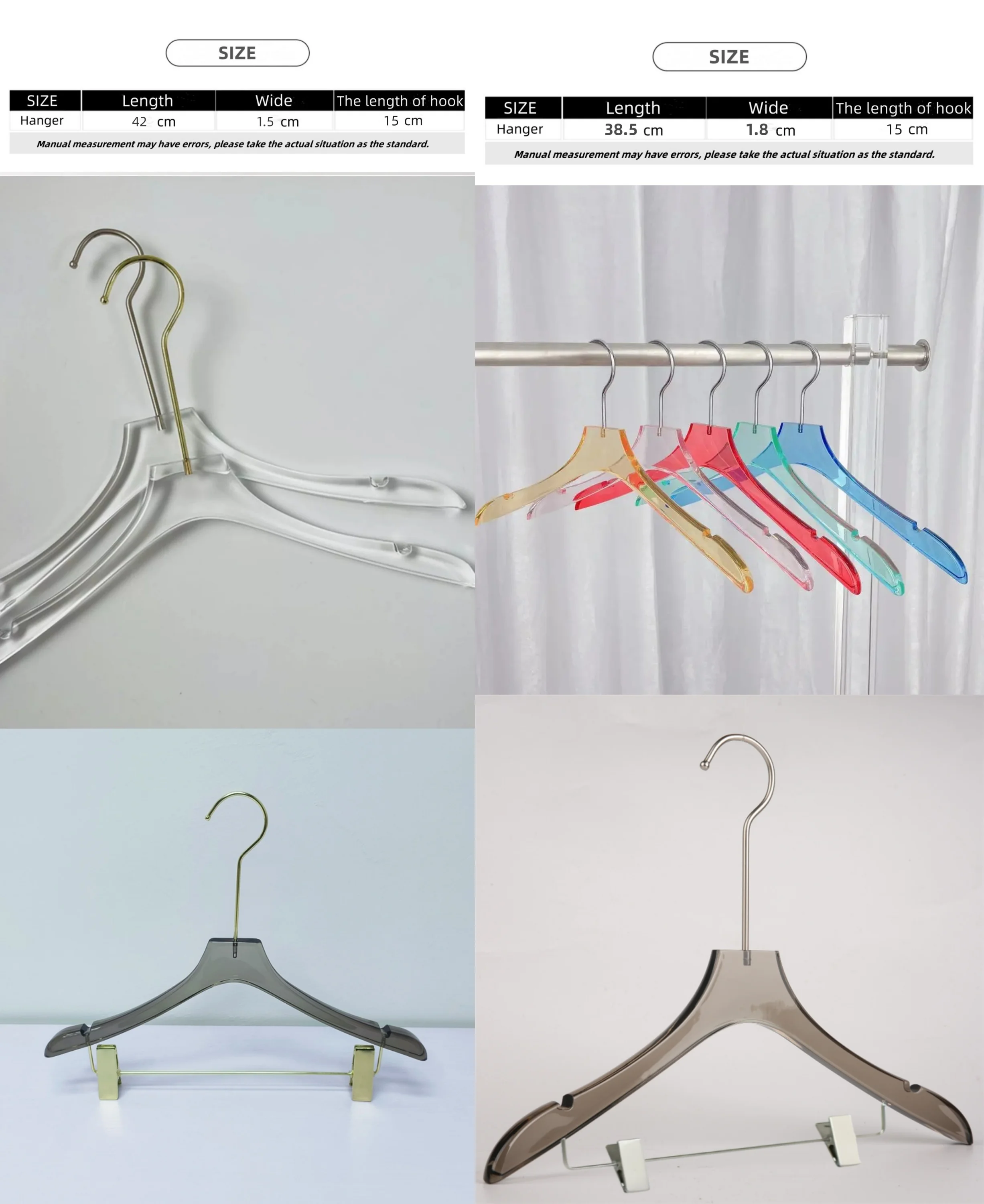 China Manufacturer Thin Slim Non Slip Lingerie Bra Acrylic Coat Hanger ...