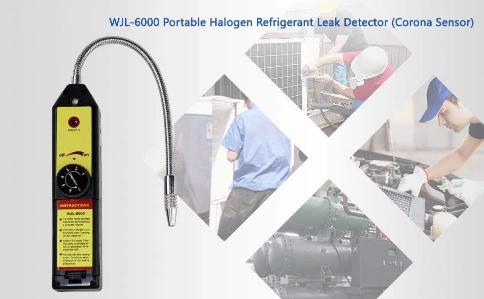 WJL-6000 Freon Leak Detector - Reliable Halogen Gas Leakage