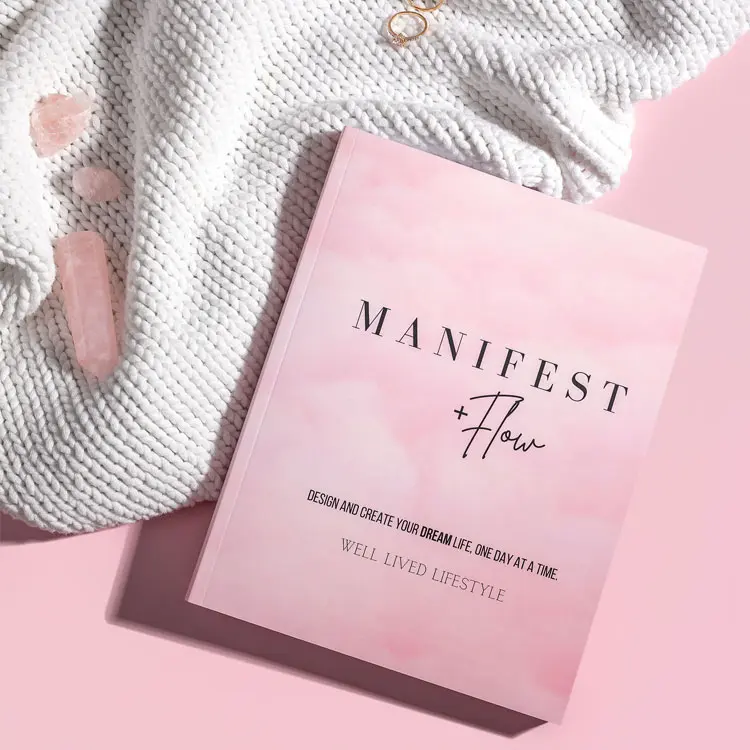 Labon Flow Manifestation Journal Self Care Design Goal Setting 6-month ...