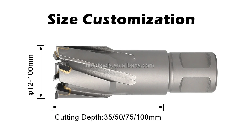 SUBORUI 20mm 25mm TCT Broca Annular Broach Cutter Universal Shank ...