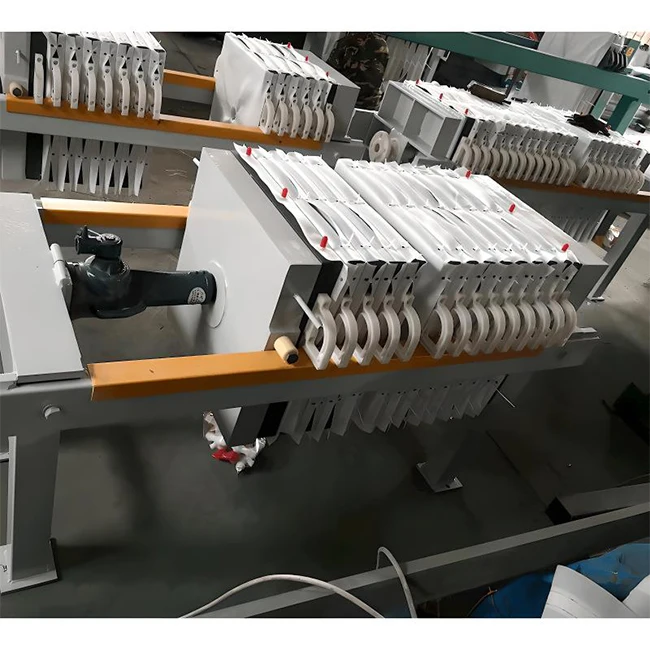 Manual Jack Hydraulic Chamber Filter Presses For Fine Chemical Plating ...