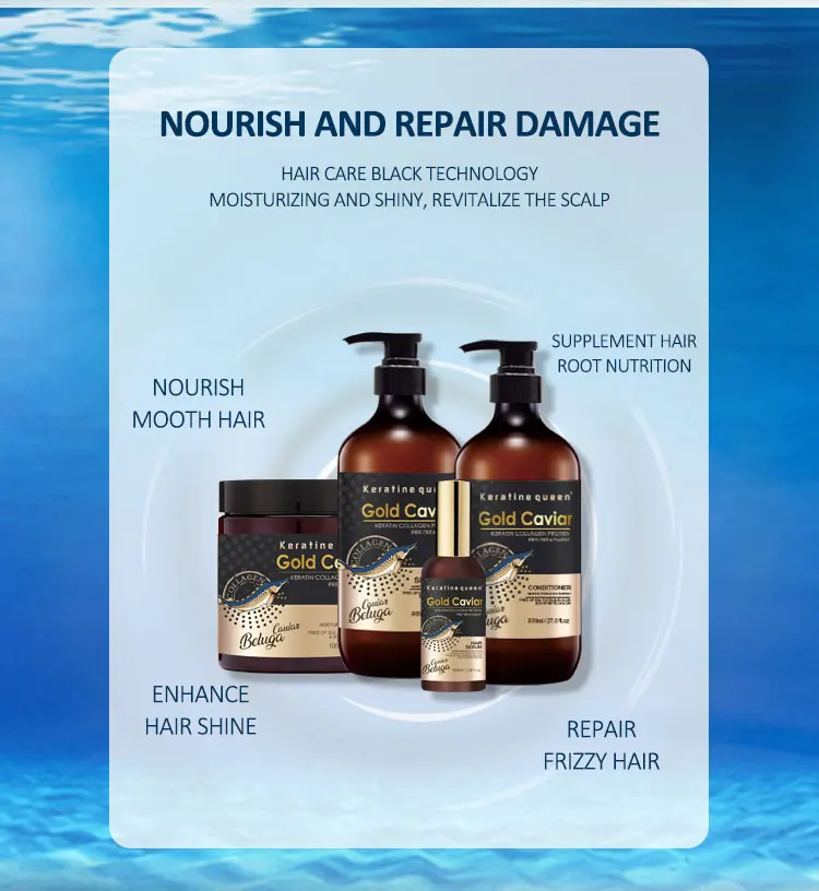 Customized Your Logo Nourishing Pure Protein Caviar Shampoo Private ...