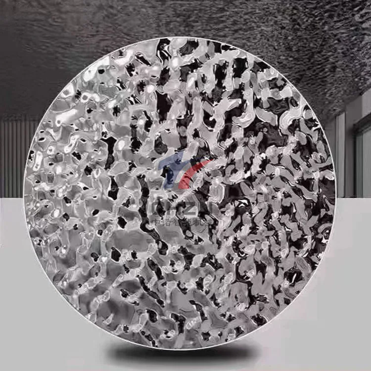 304 Stainless Steel Chequered Plate Water Ripple Embossing Machine With ...