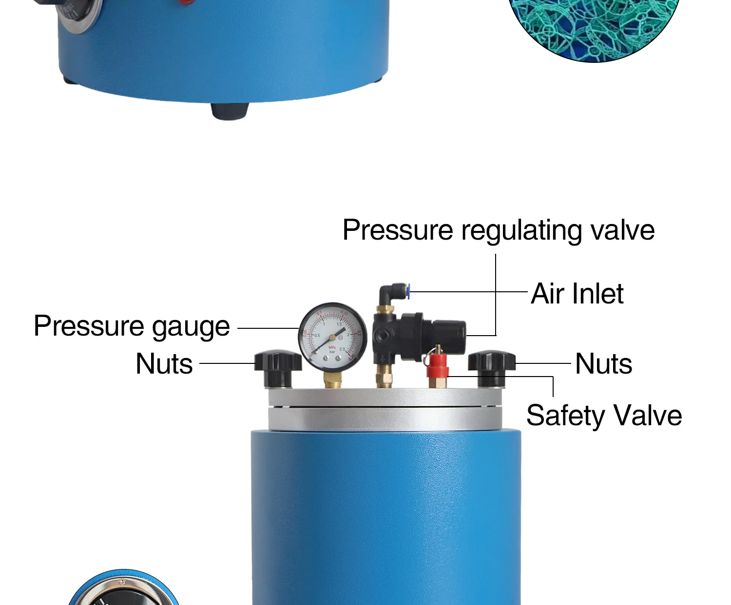 Wax Injector 2.5L Machine 500W Wax Casting Machine with Double Nozzle ...