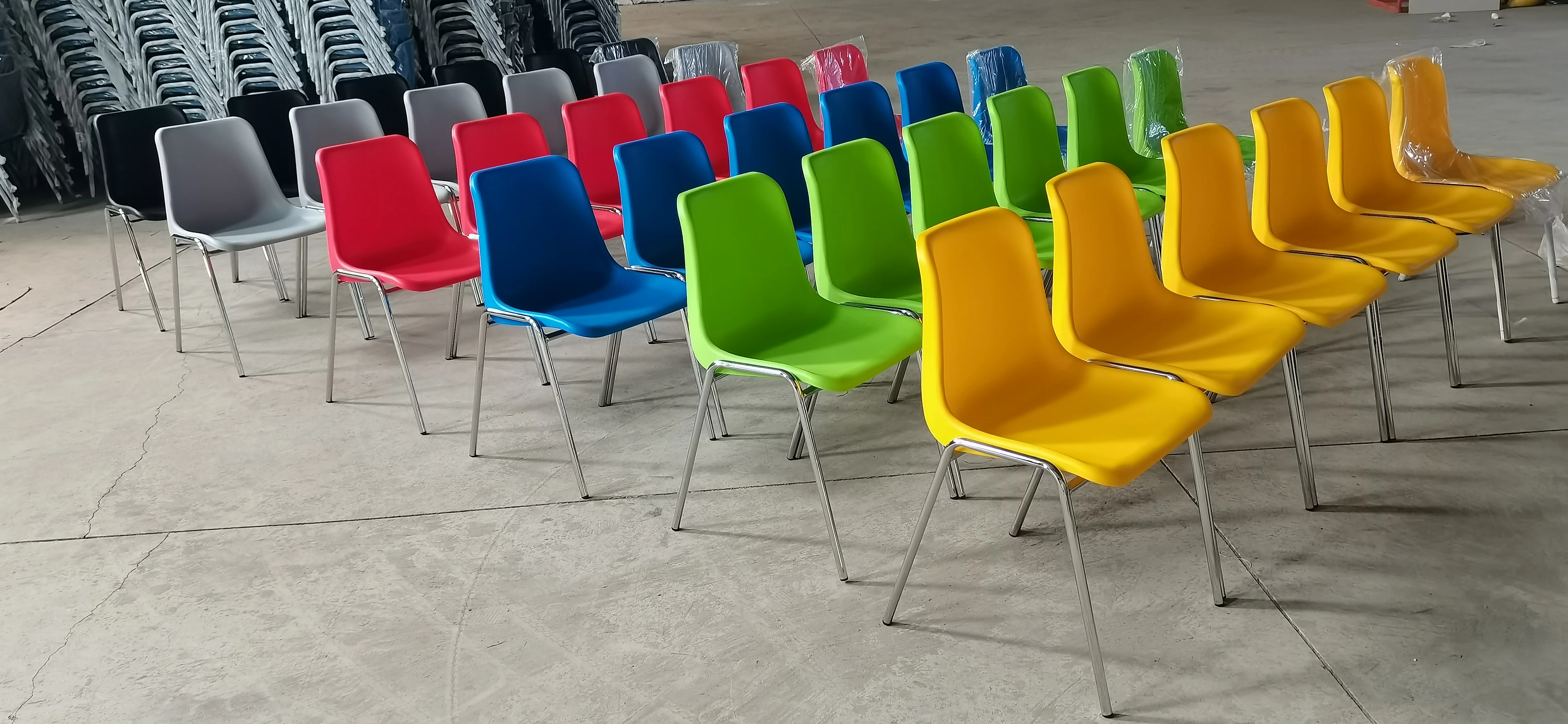 Modern Study Desk and Stackable School Chair with Tablet Writing Pad ...