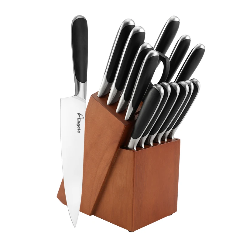 15 Pcs Stainless Steel Kitchen Knife Set Gift Box Forged Kitchen Knife ...