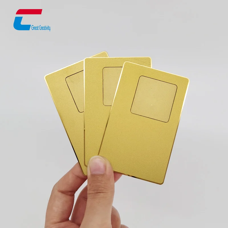 Custom Nfc Metal Business Card Blanks For Instant Contact And Social ...