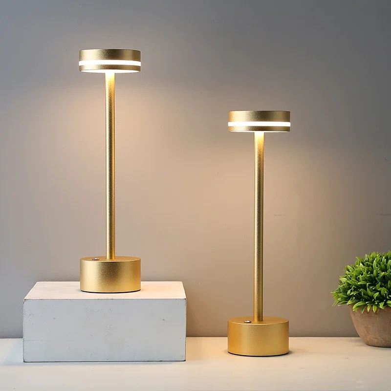 Modern Cordless Modern Touch Led Rechargeable Table Lamp For Restaurant ...