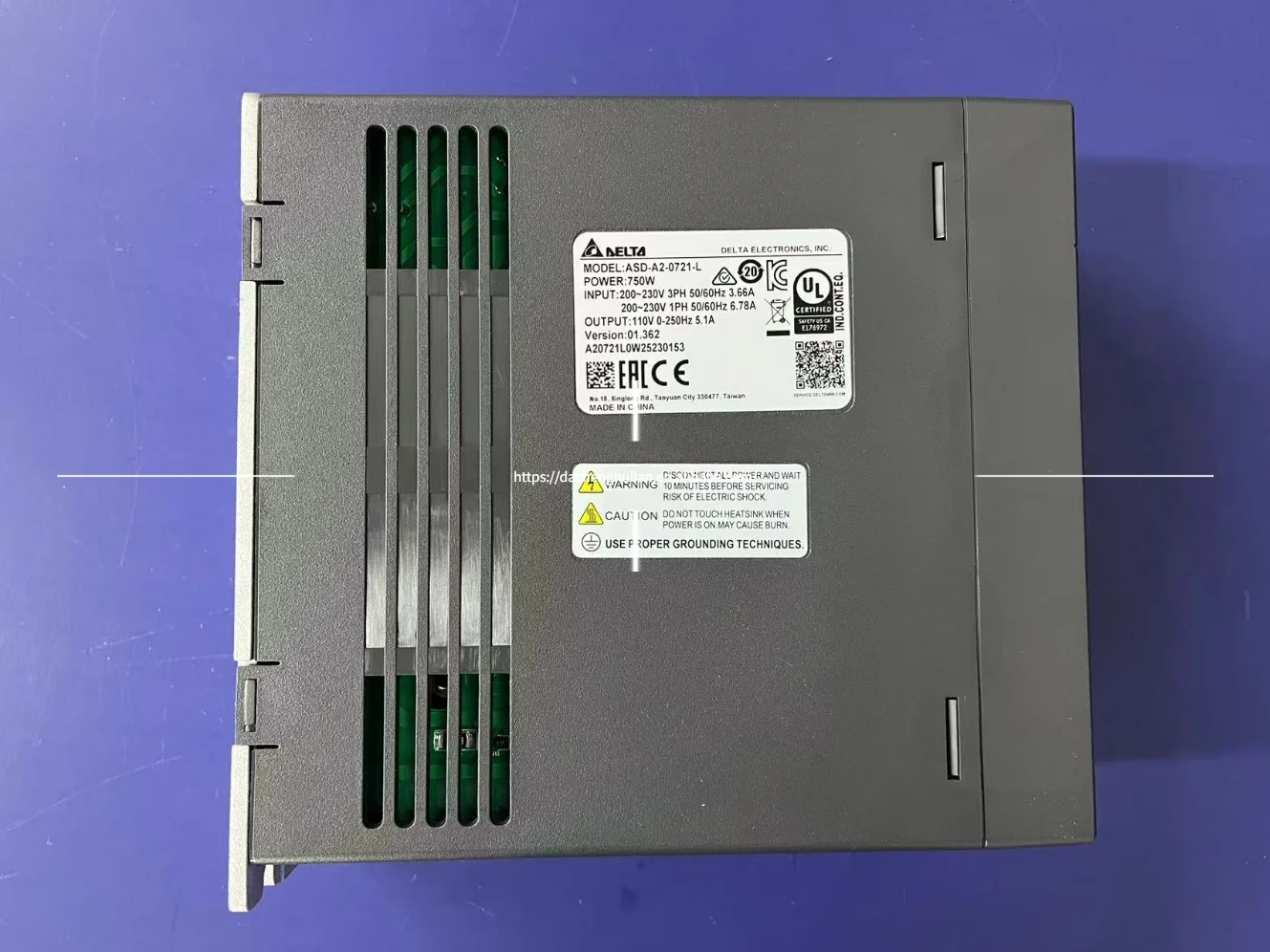 Delta A2 Series AC Servo Drive ASD-A2-0721-L 750W 220VAC 5.1 a 3PH ...