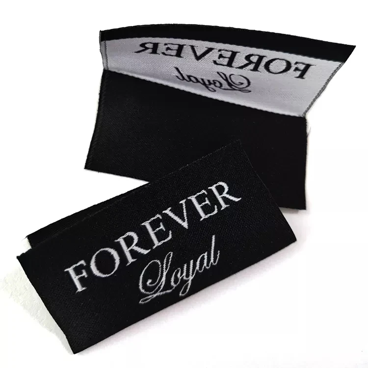 Custom Printed Brand Logo Clothes Labels Tags Woven