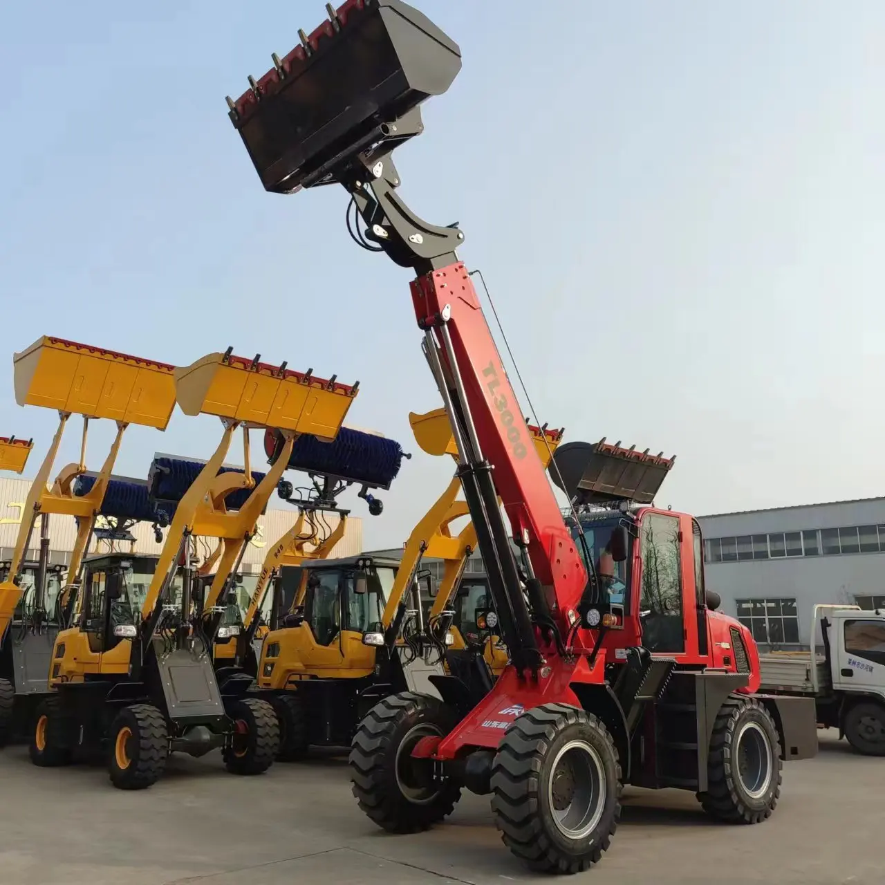 Telescopic Boom Loader Mini Wheel Loader Small Telescopic Loader For ...