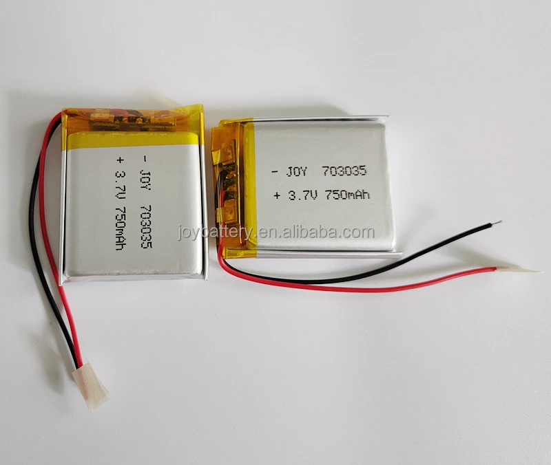 Supply 703035 3.7V 750mAh 073035 Lithium Ion Lipo Rechargeable Li ...