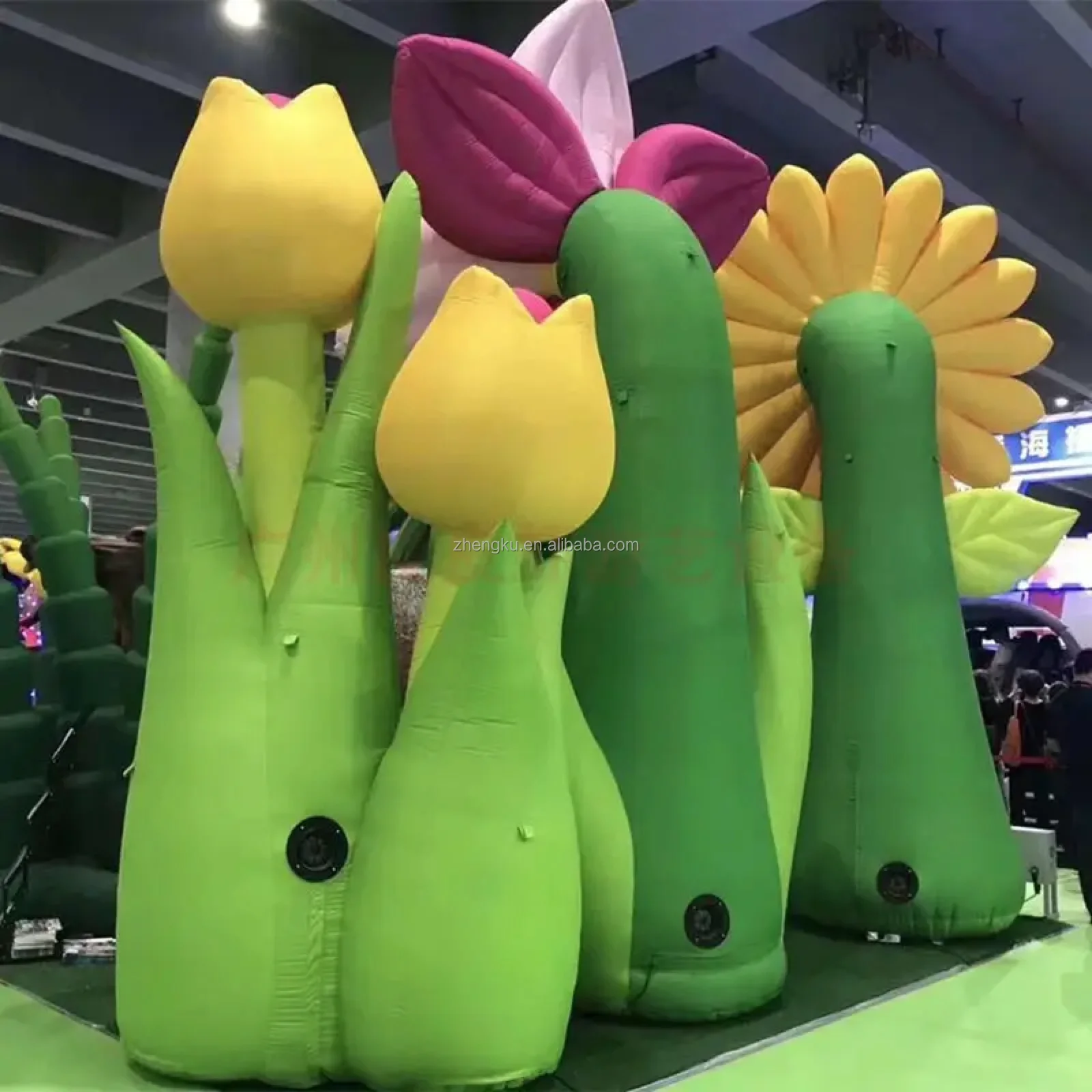 Customized Giant Inflatable Rose Flower Advertising Inflatable Flower ...