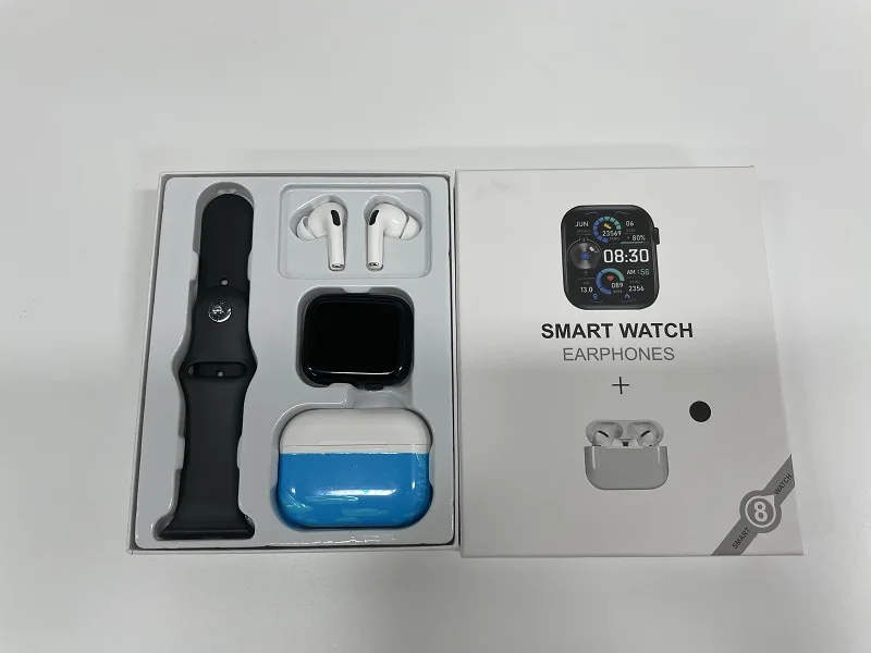 New Christmas Gift Smart Watch Pack Watch8 With Pro Earphones Support ...
