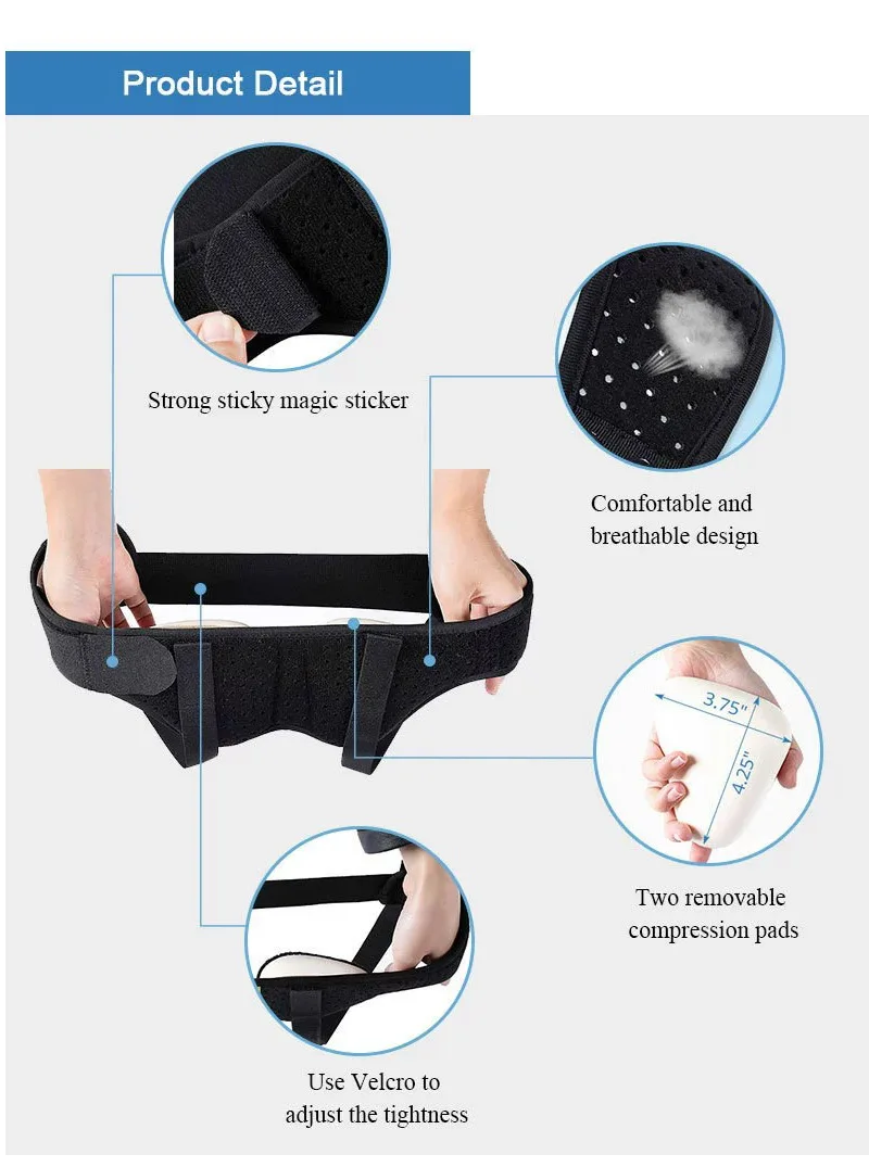 Professional Adjustable Groin Straps Double Inguinal Groin Hernia ...