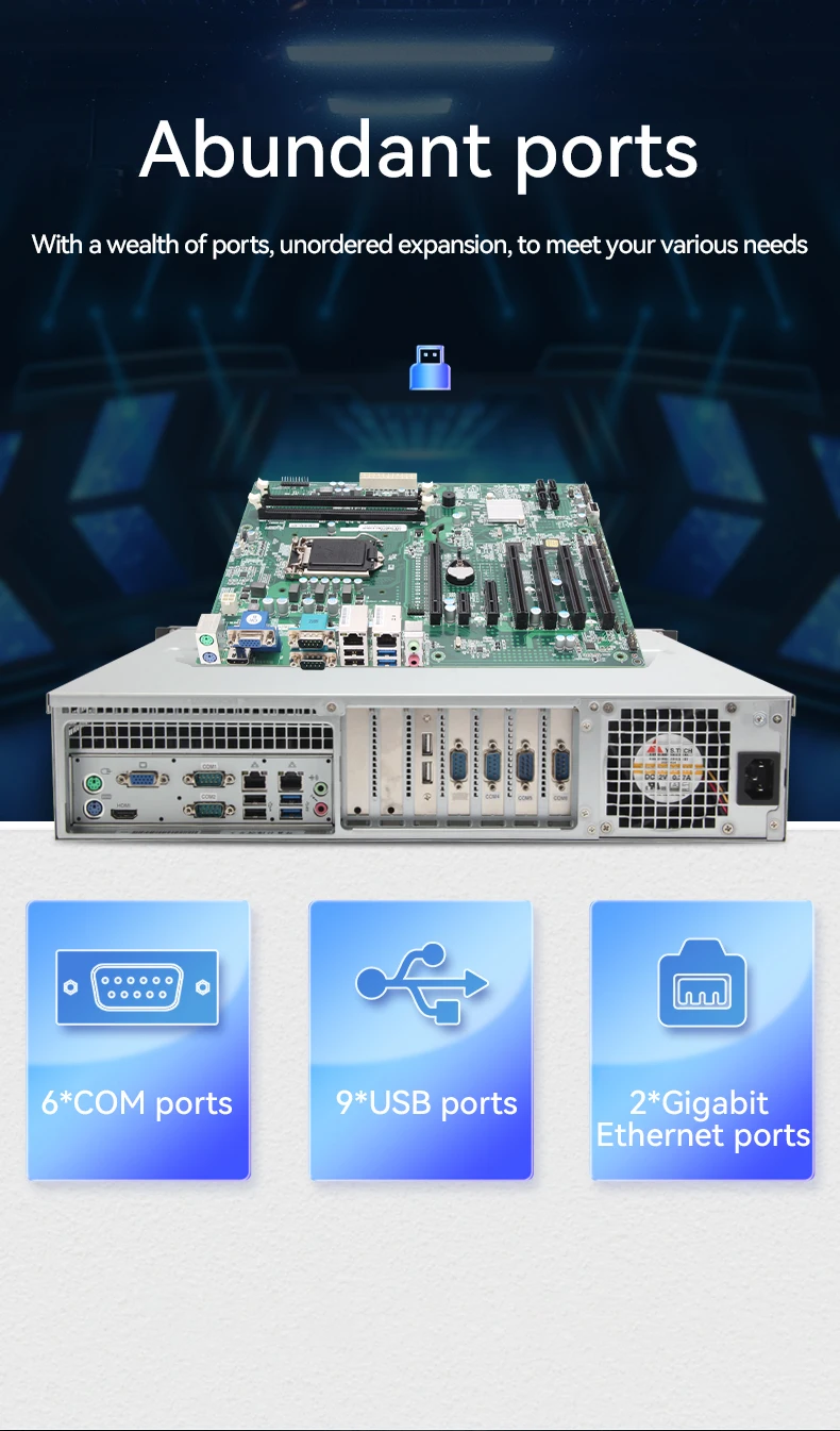 Sinsmart 2u Industrial-grade Rackmount Desktop Computer With 7 Pci ...