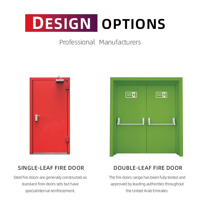 Usa Commercial Residential Fire Exit Door Hot Sale Fire Rated Glass ...