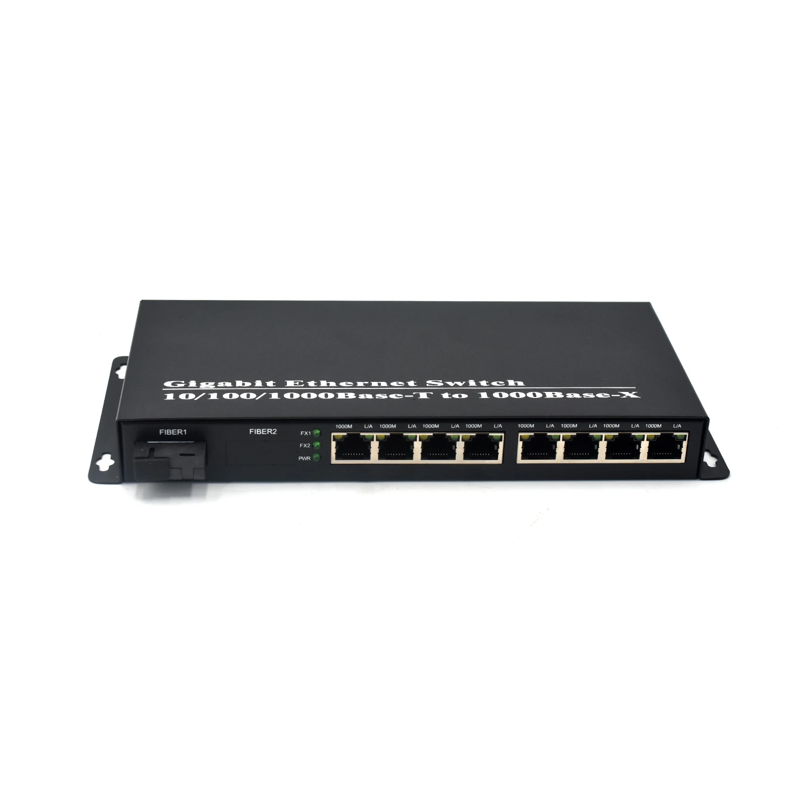 Wanglink Gigabit Fiber Switch 1 Port 10/100/1000M SC Fiber Port + 4*10 ...