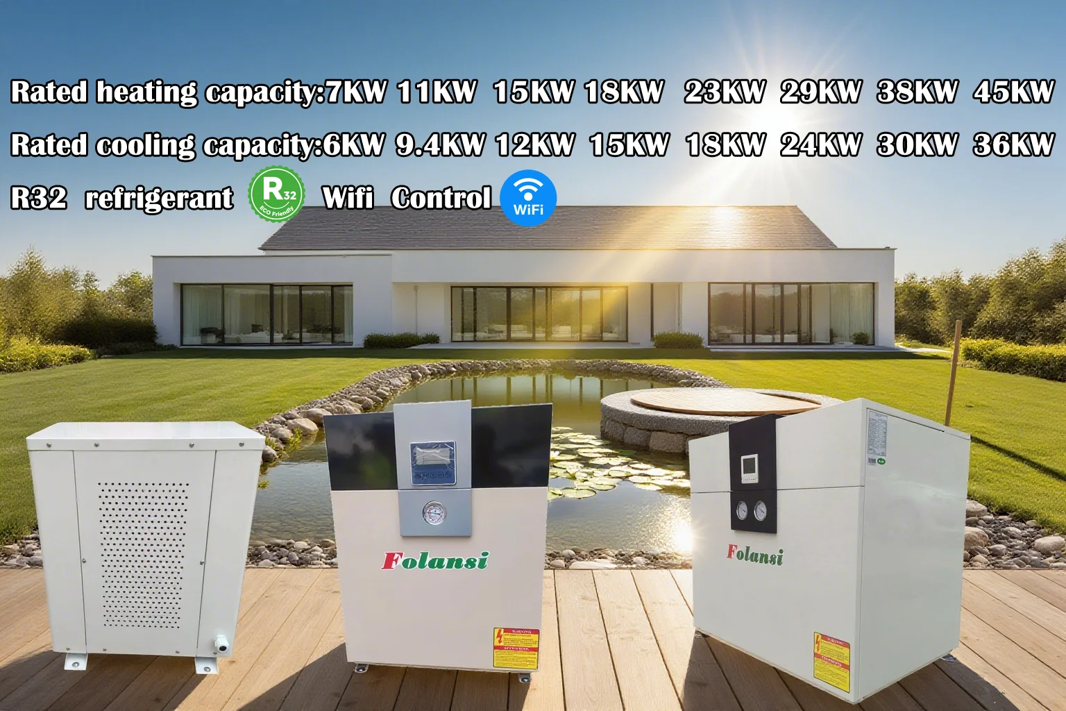 23kw Geothermal Heat Pump/Water Source Heat Pump(Heating and Cooling ...