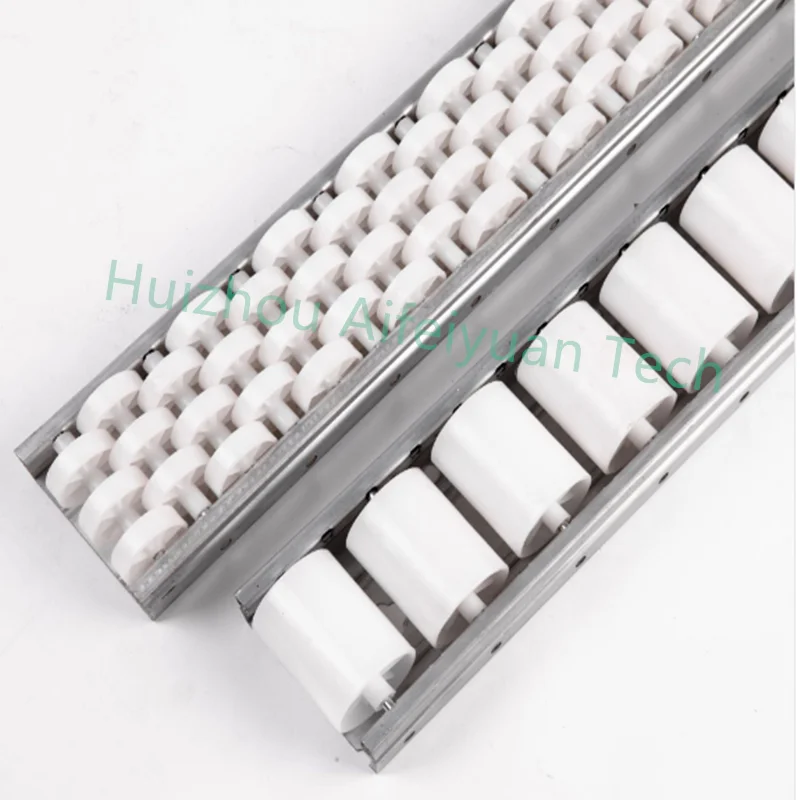 Roller Track For Pipe Rack System Aluminum Flow Rails Plastic Roller ...