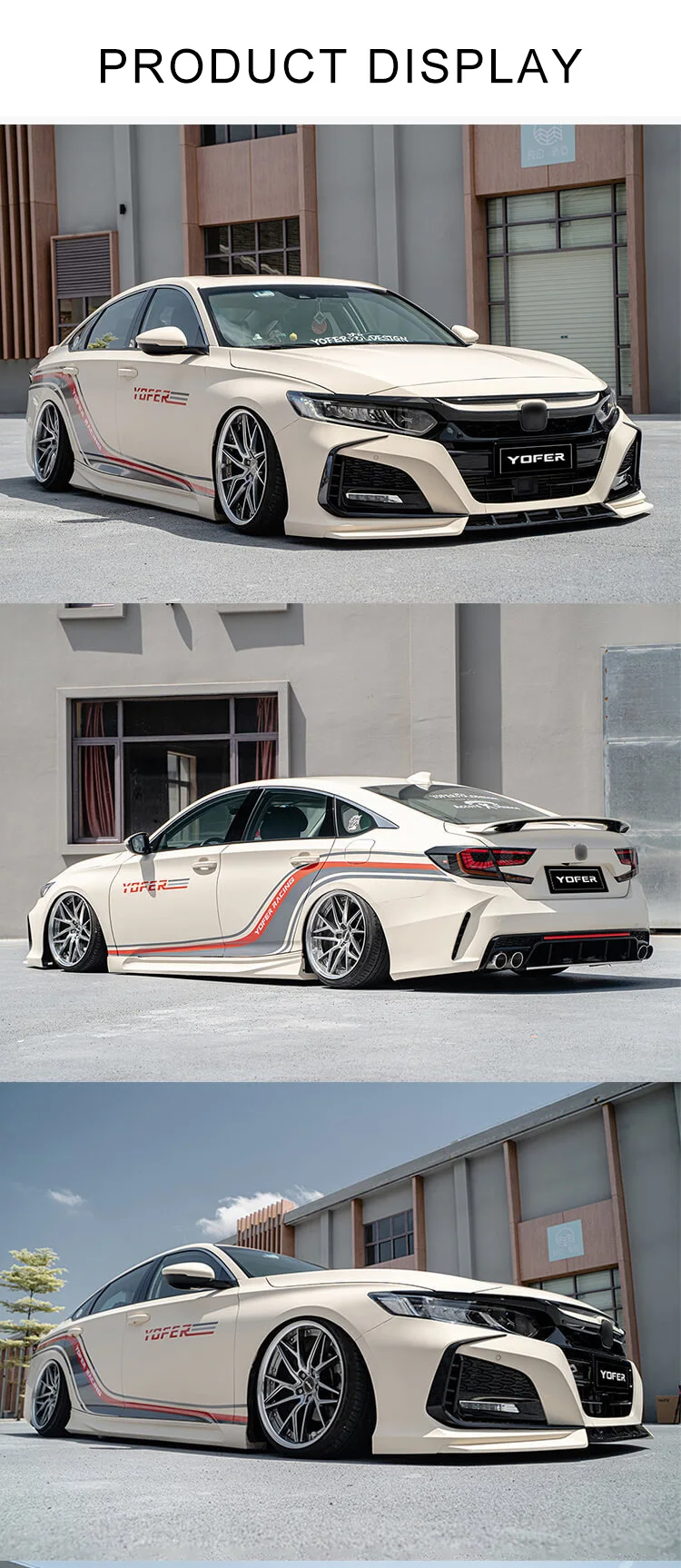 Yofer Modified Bodykit Universal Bumpers for Honda Accord 2018-2022 ...