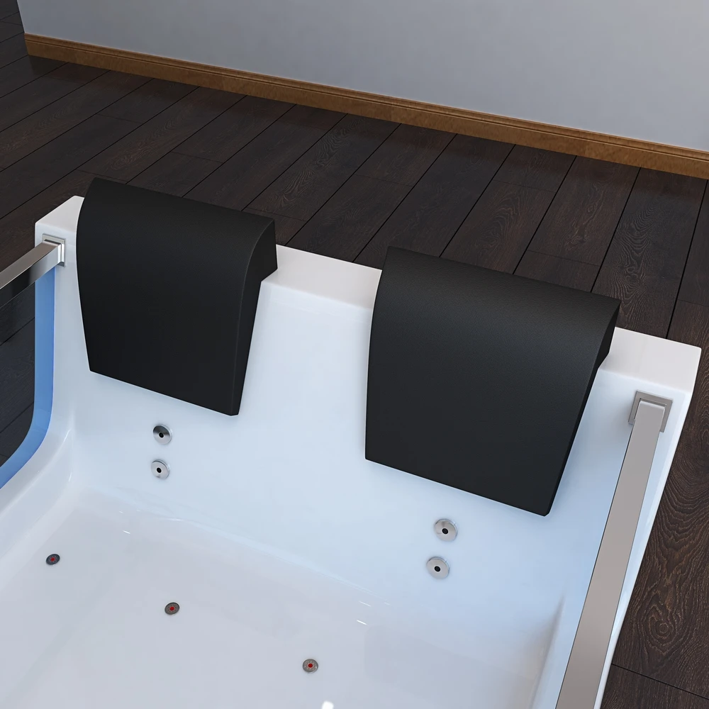 2 Person Jacuzzi Soaking Tubs - Acrylic Bathtubs with LED Light