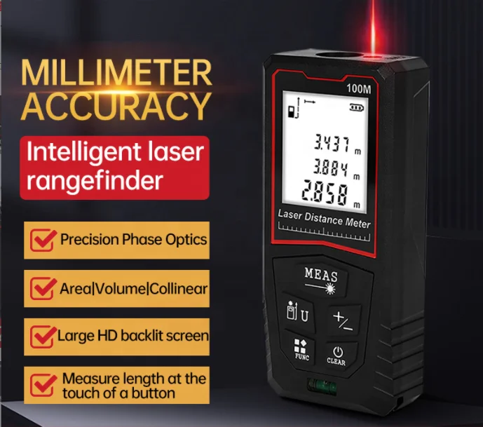 Outdoor Handled Laser Distance Meter Laser Range finder Testing Area ...
