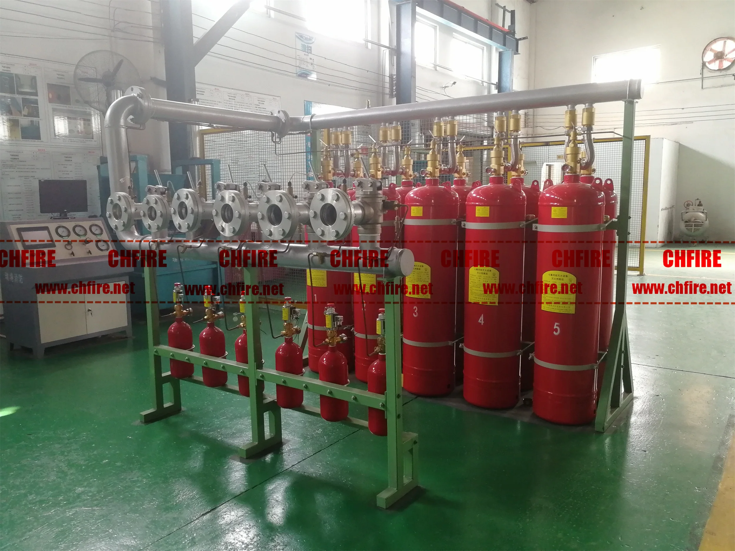 Automatic Control Hfc227ea Fire Suppression System Fm200 120l ...