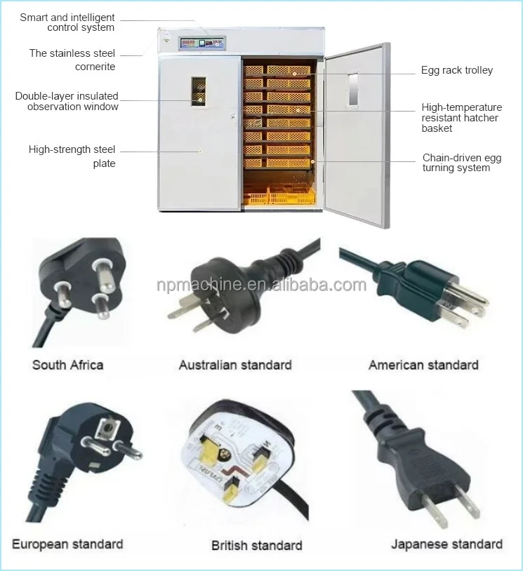 1000pcs Full Microcomputer Reptile Egg Incubator Automatic Hatching ...