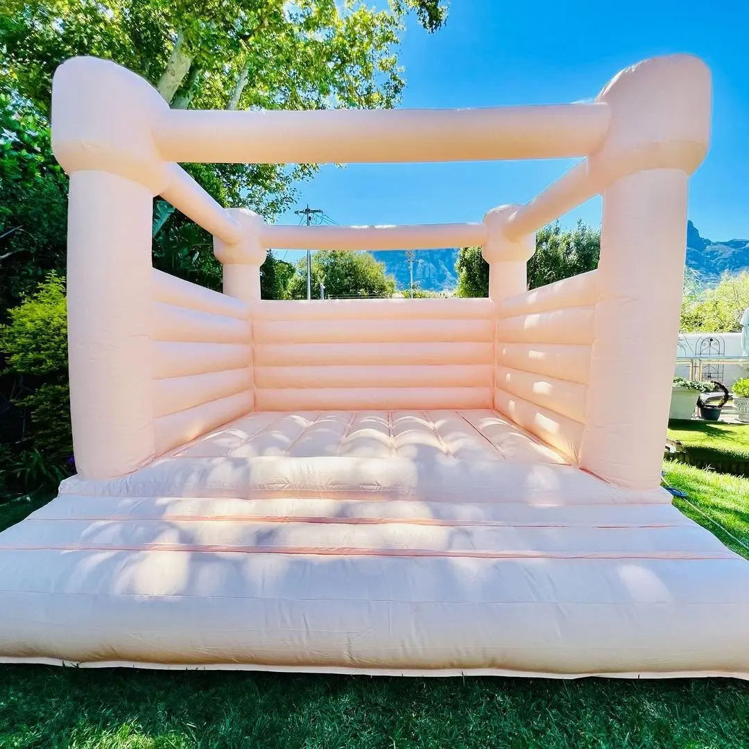 Outdoor Small Coral Inflatable Bounce House Kids Bouncy Castle ...