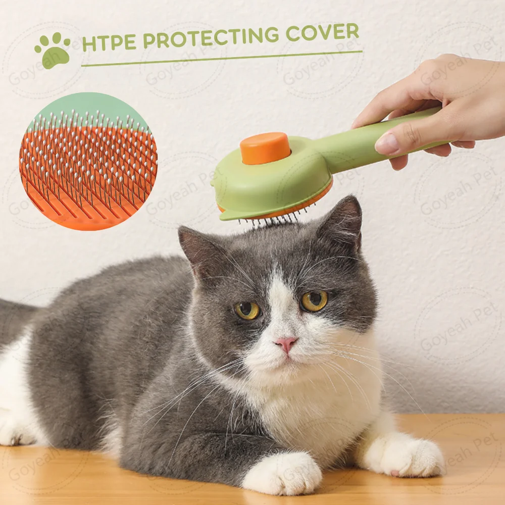 Sunflower Self Cleaning Slicker Cat Brush - Cute & Efficient