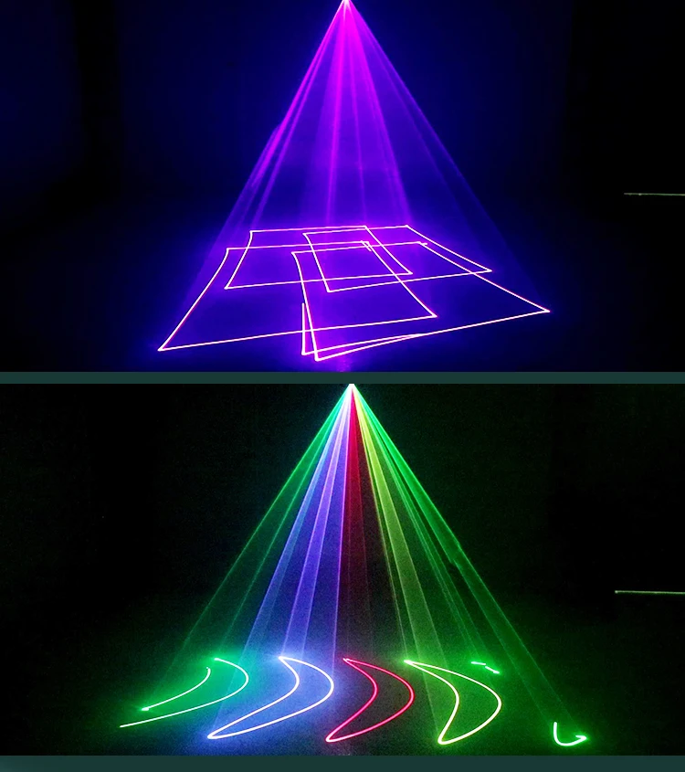 New Look Animations Laser Projector 256 Geometric Patterns Rgb Lighting Remote Control Lights ...