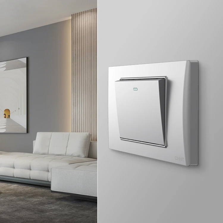Chint Home Decorative 1 Gang 1 Way Wall Touch Light Switch For Home Use ...