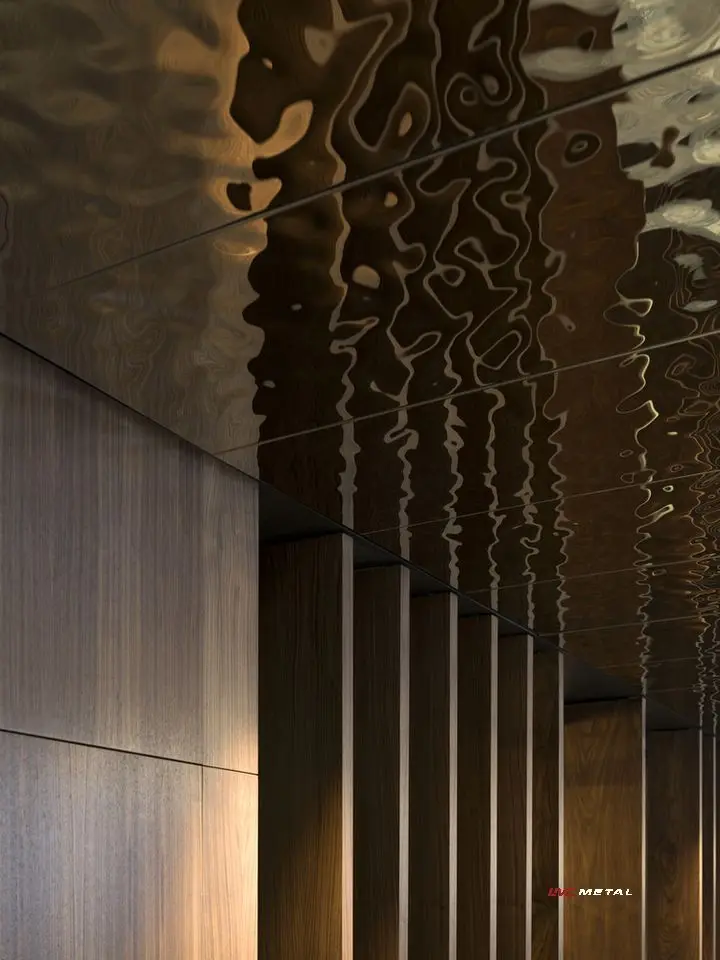 Aluminum Water Ripple Sheet Pvd Coated Decorative Sheet Embossed ...