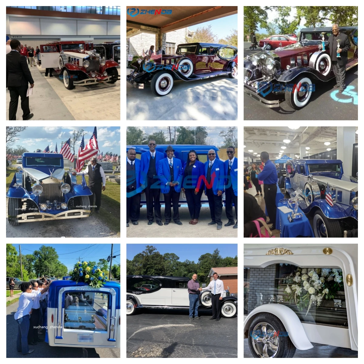 Modern Design Coffin Cart Antique Electric Funeral Vehicle Hearse Cart ...