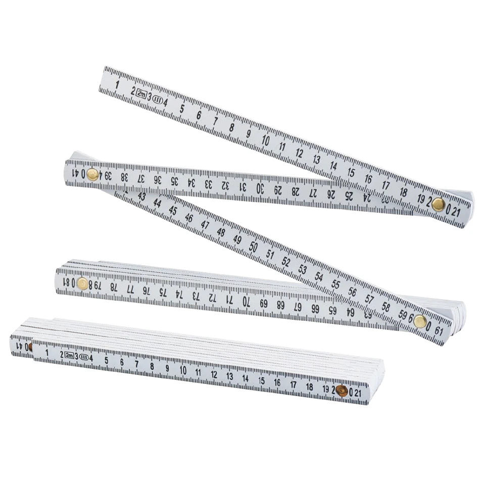 Foldable Plastic Ruler Collapsible Ruler Metric Carpenter Folding ...