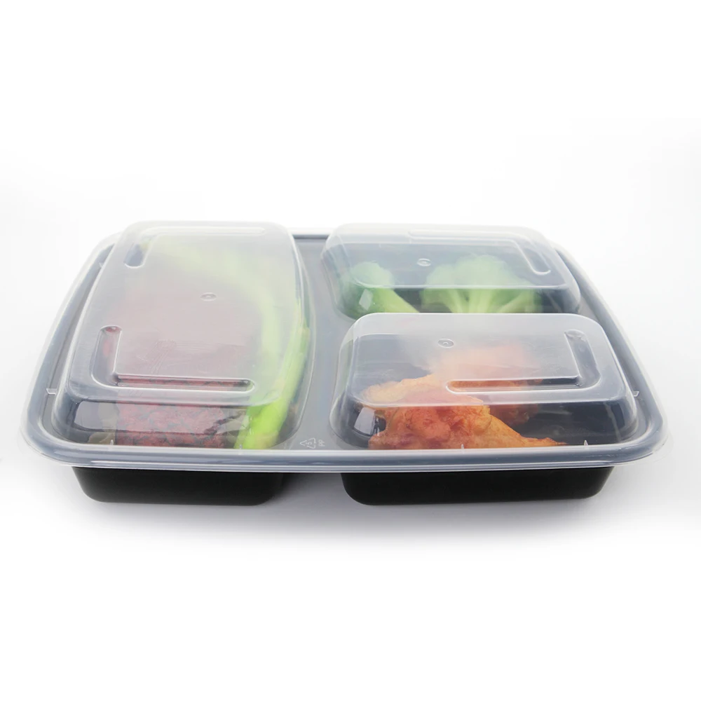 Disposable Microwave PP Fast Food Container Box with Lid